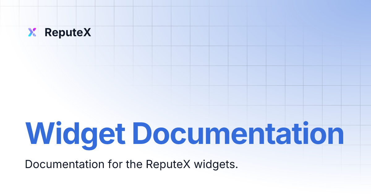 Widget Documentation | ReputeX